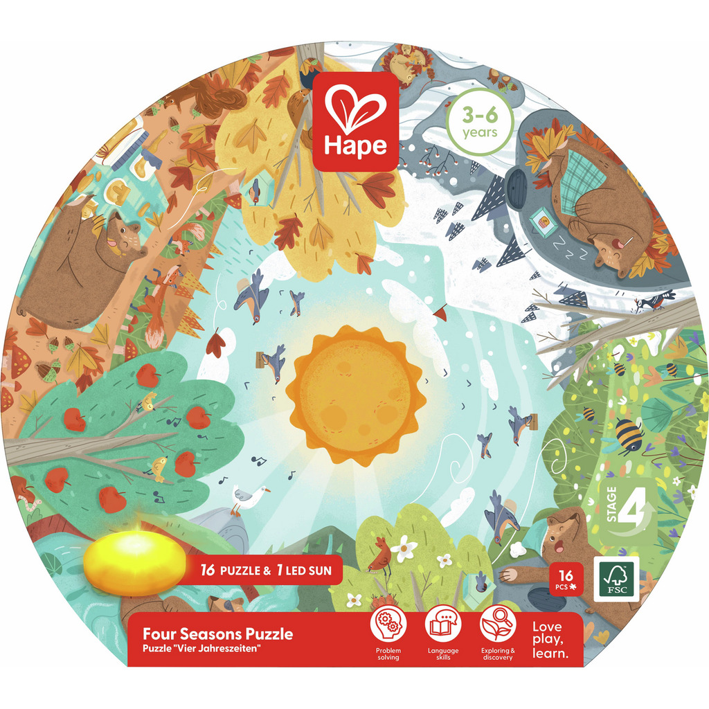 ROMPECABEZAS LAS ESTACIONES CON LUZ 16 PCS - FOUR SEASONS PUZZLE ...