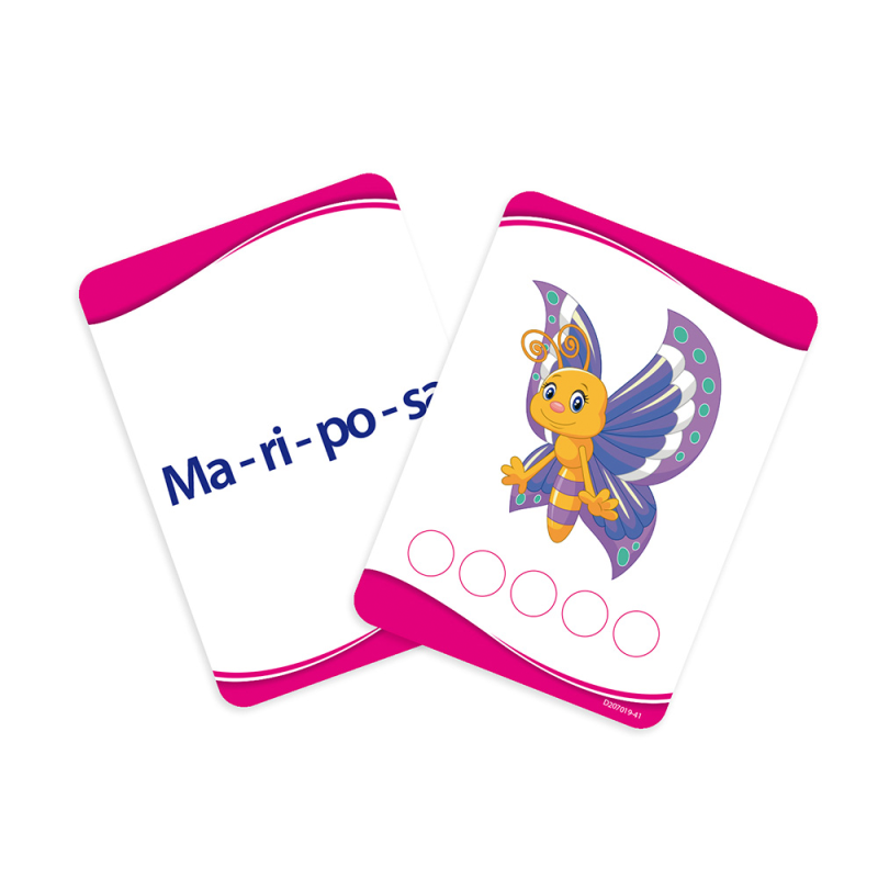 TARJETAS CONTAR SILABA 17X12CM - Teaching Tools